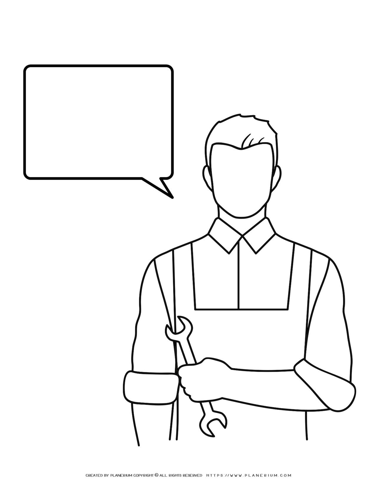 Versatile Male Body Outline Template for Educators