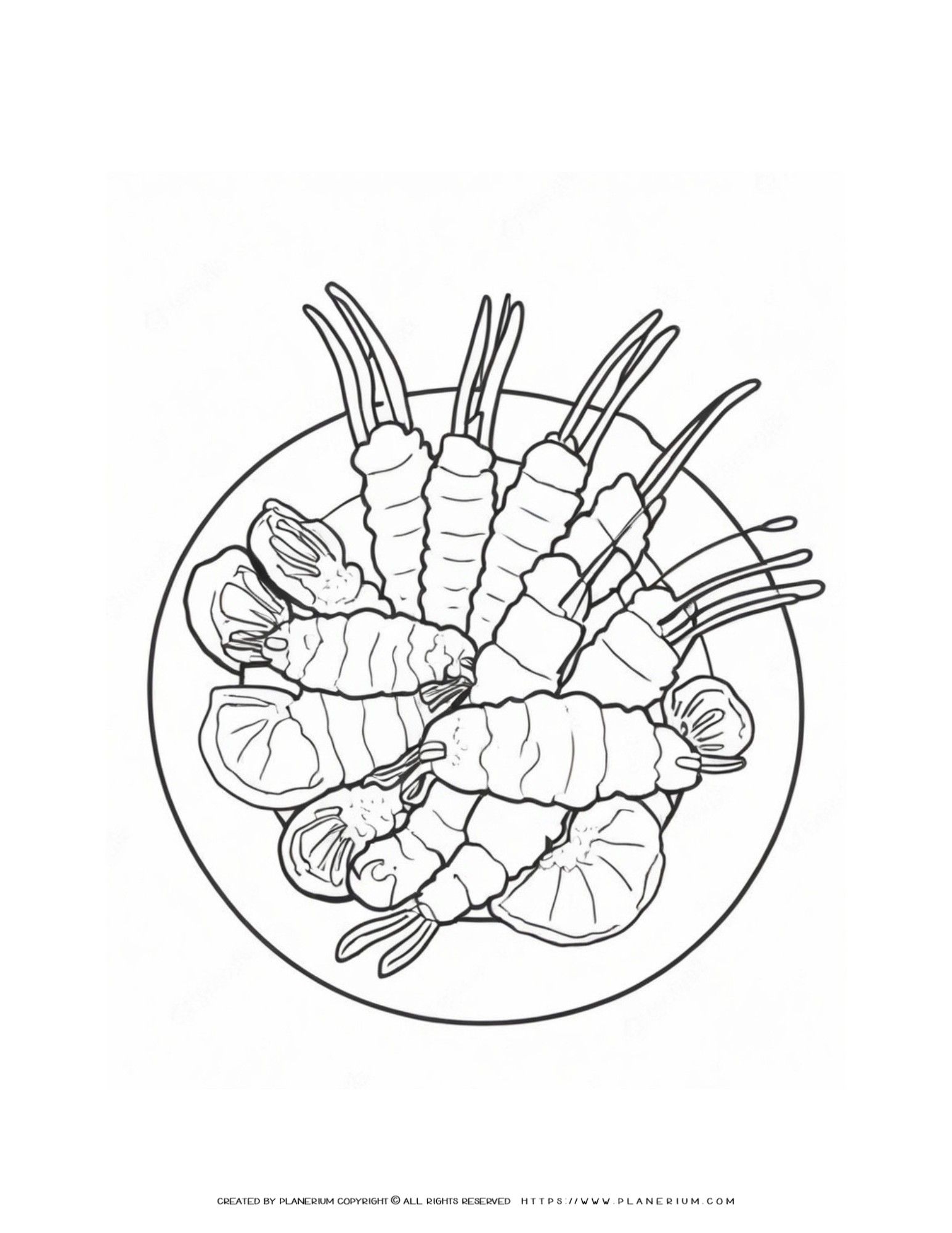 Engaging Shrimp Coloring Page for Creative Classroom Fun