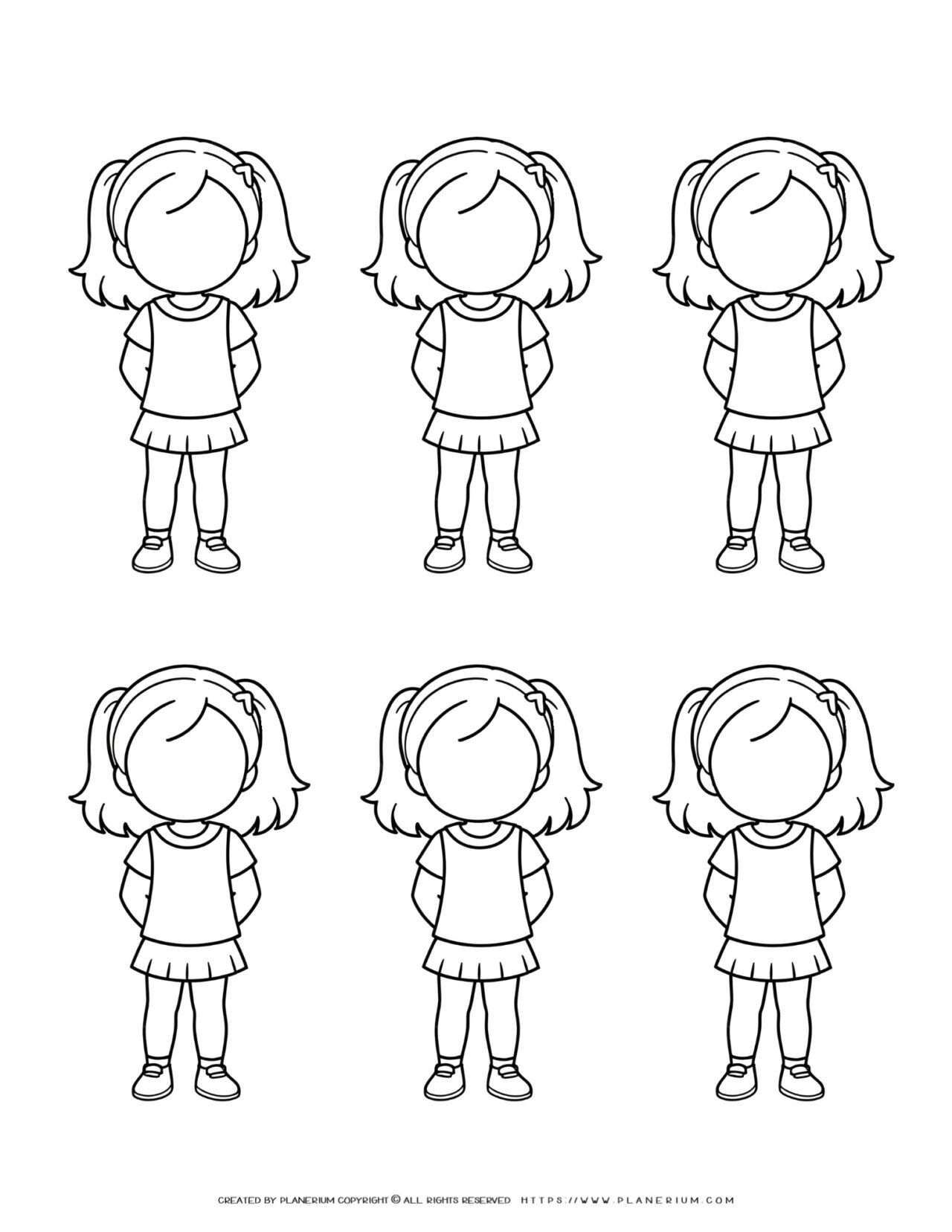 Girl Face Outline | Planerium