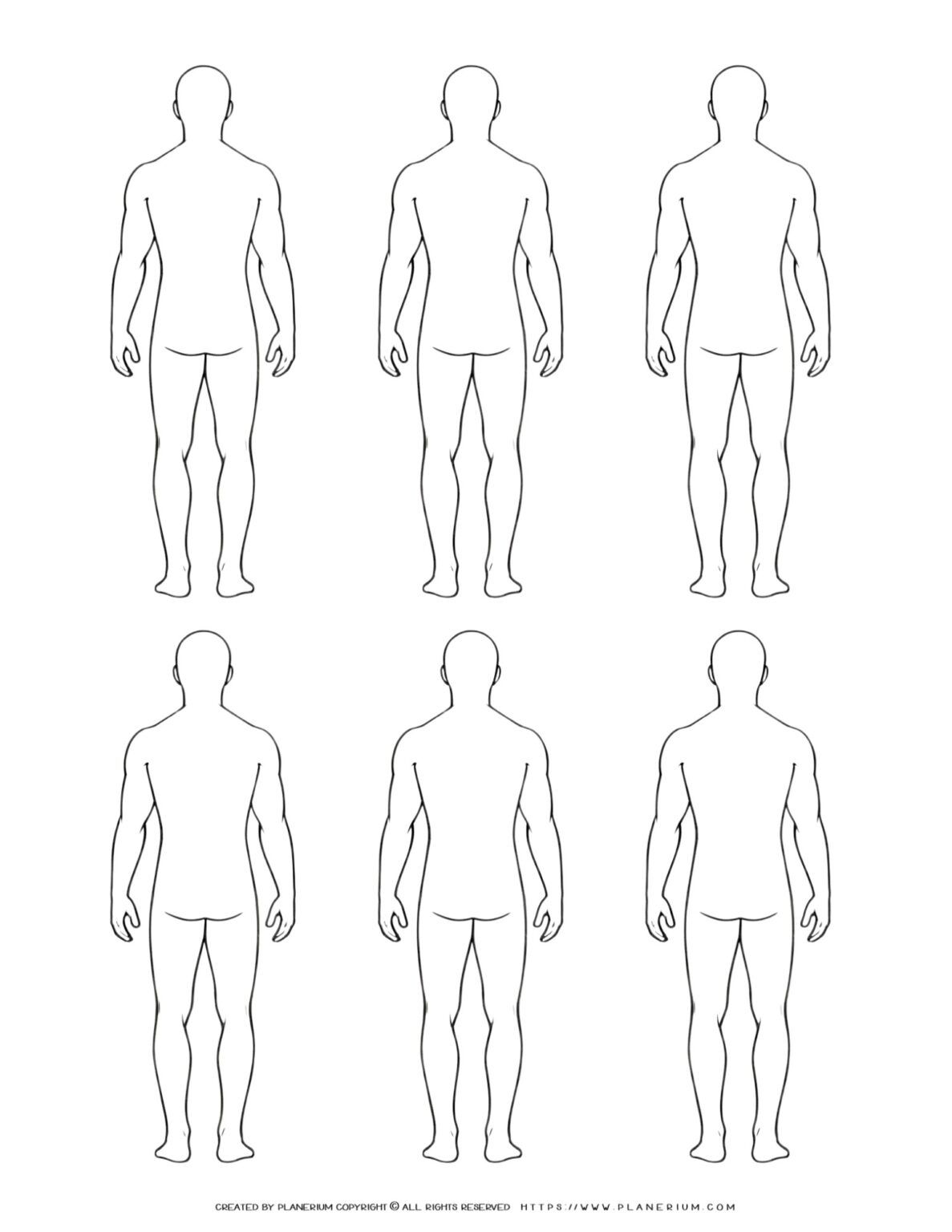 Male Body Outline | Planerium