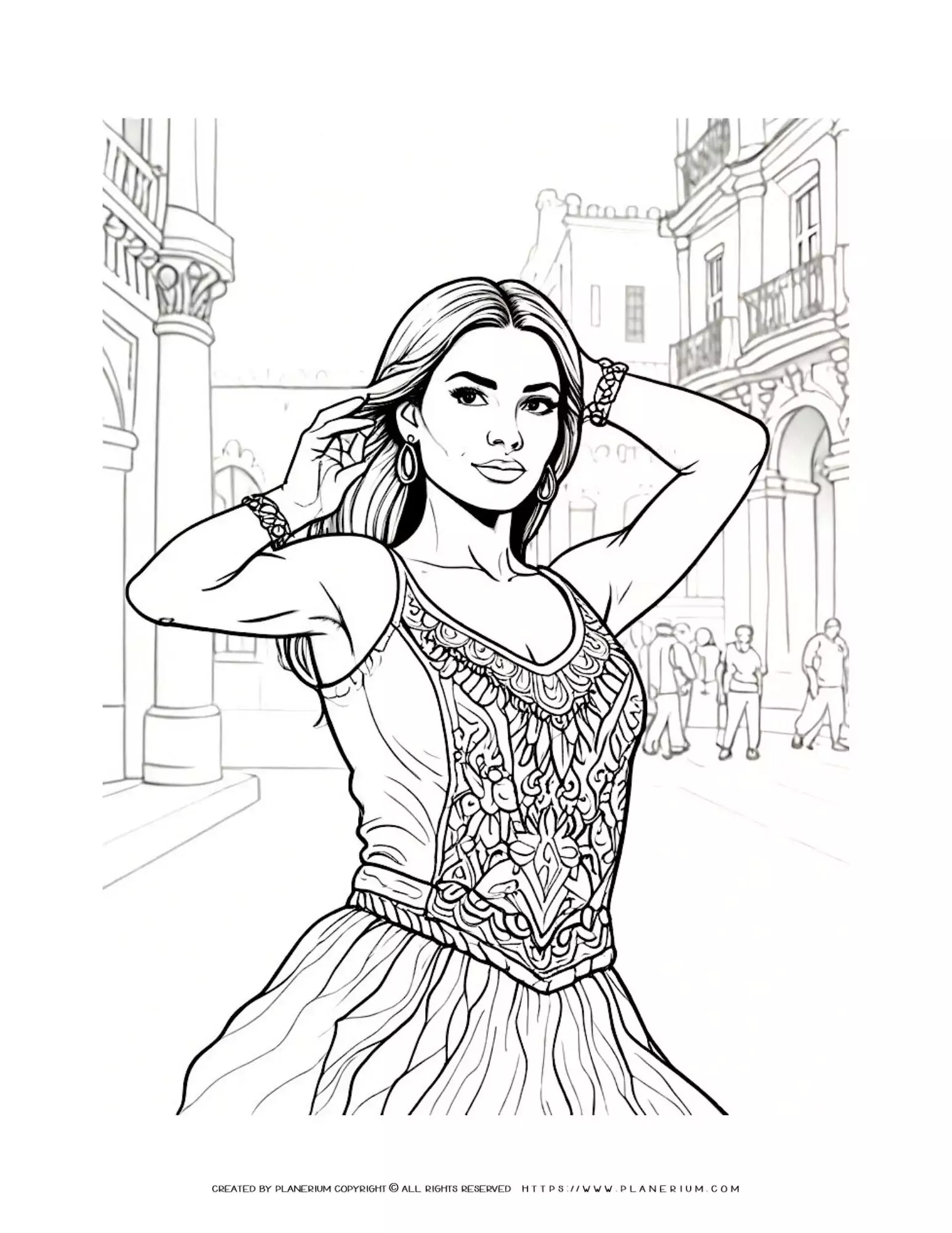 Explore Spanish Dance with Creative Coloring Fun