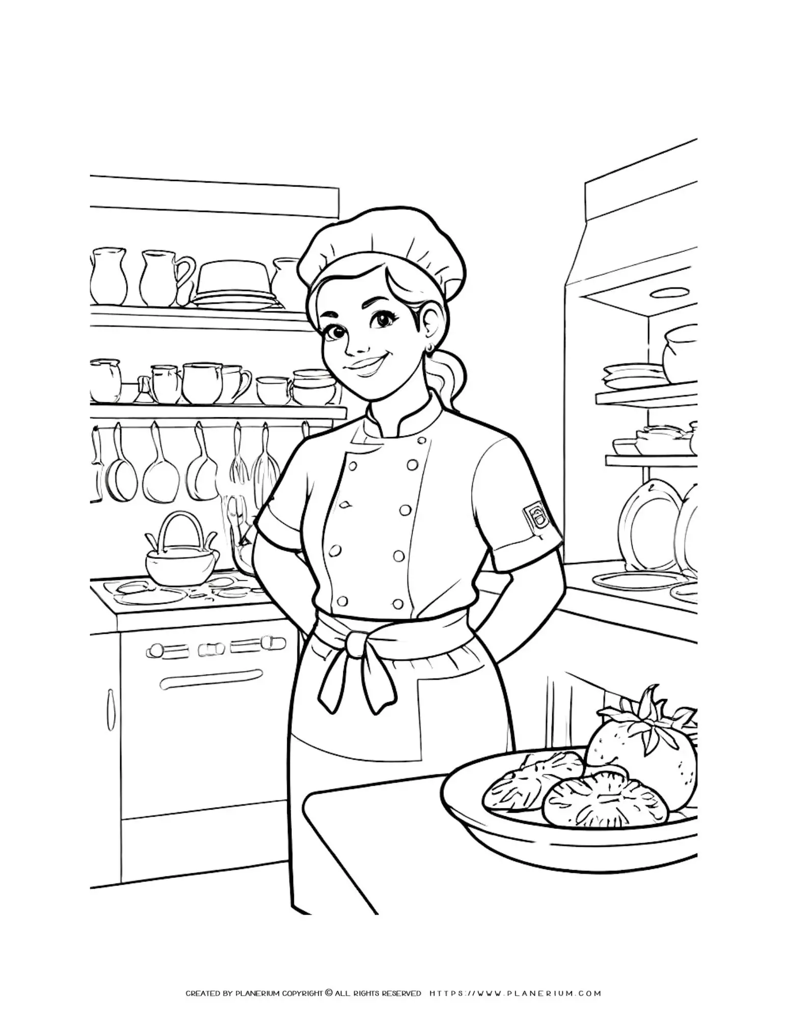 Creative Food Coloring Sheet: Inspire Young Chefs!