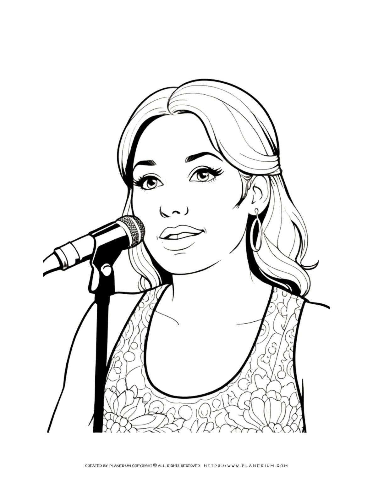 Face Outline | Coloring Page | Planerium