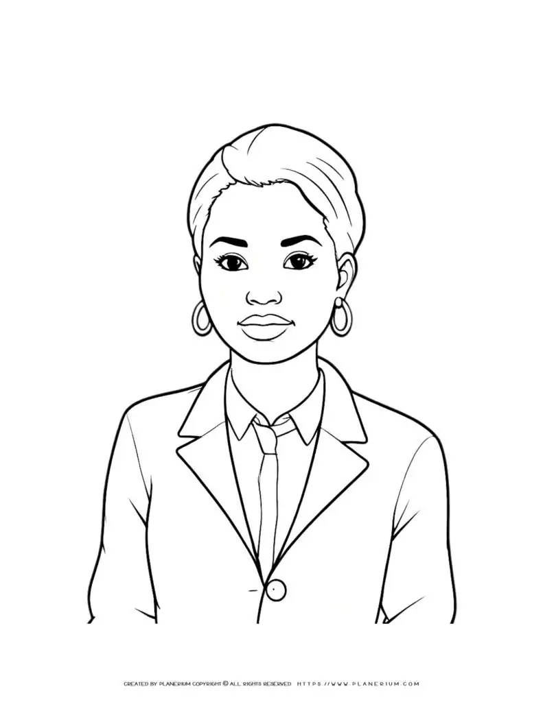 Printable Female Body Outline for Classroom Activities