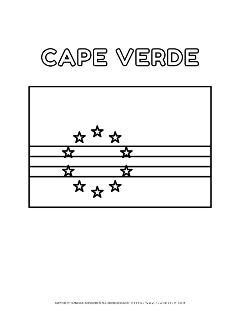 Papua New Guinea Flag Coloring Page - Free Printable