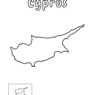 Iran Map Coloring Page - Fun Educational Activity