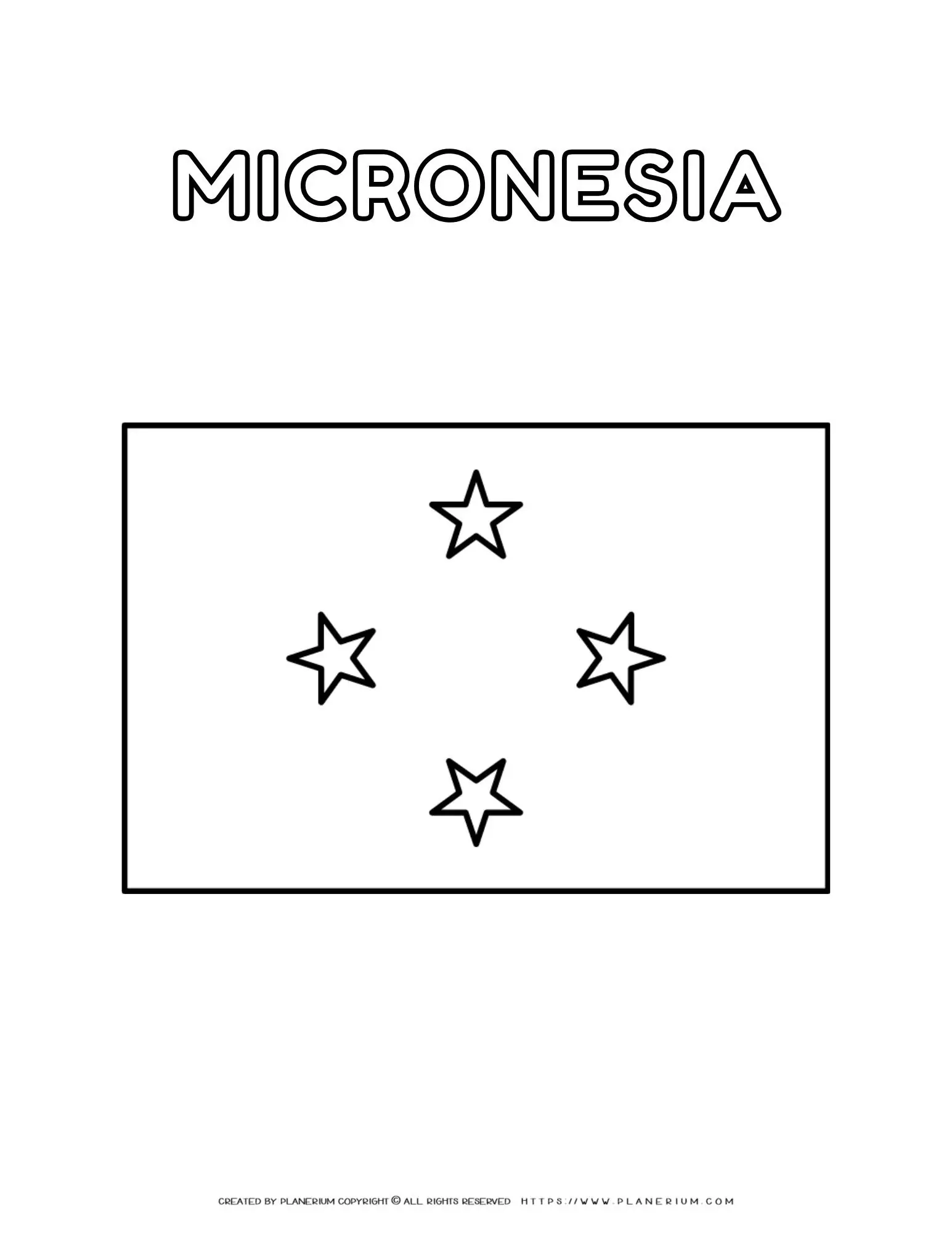 Micronesia Coloring Page - Fun and Educational Activity