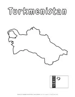 Senegal Map Coloring Page