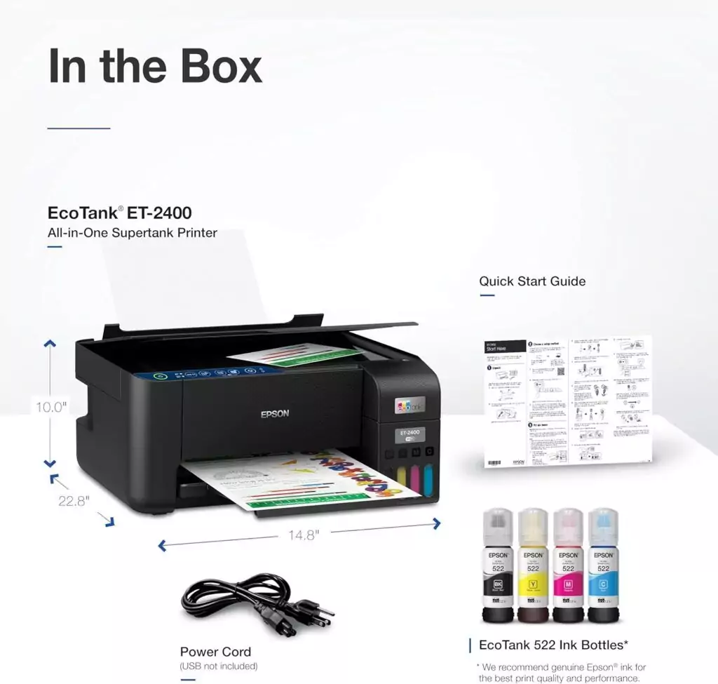 Efficient Printing with Epson EcoTank ET-2400