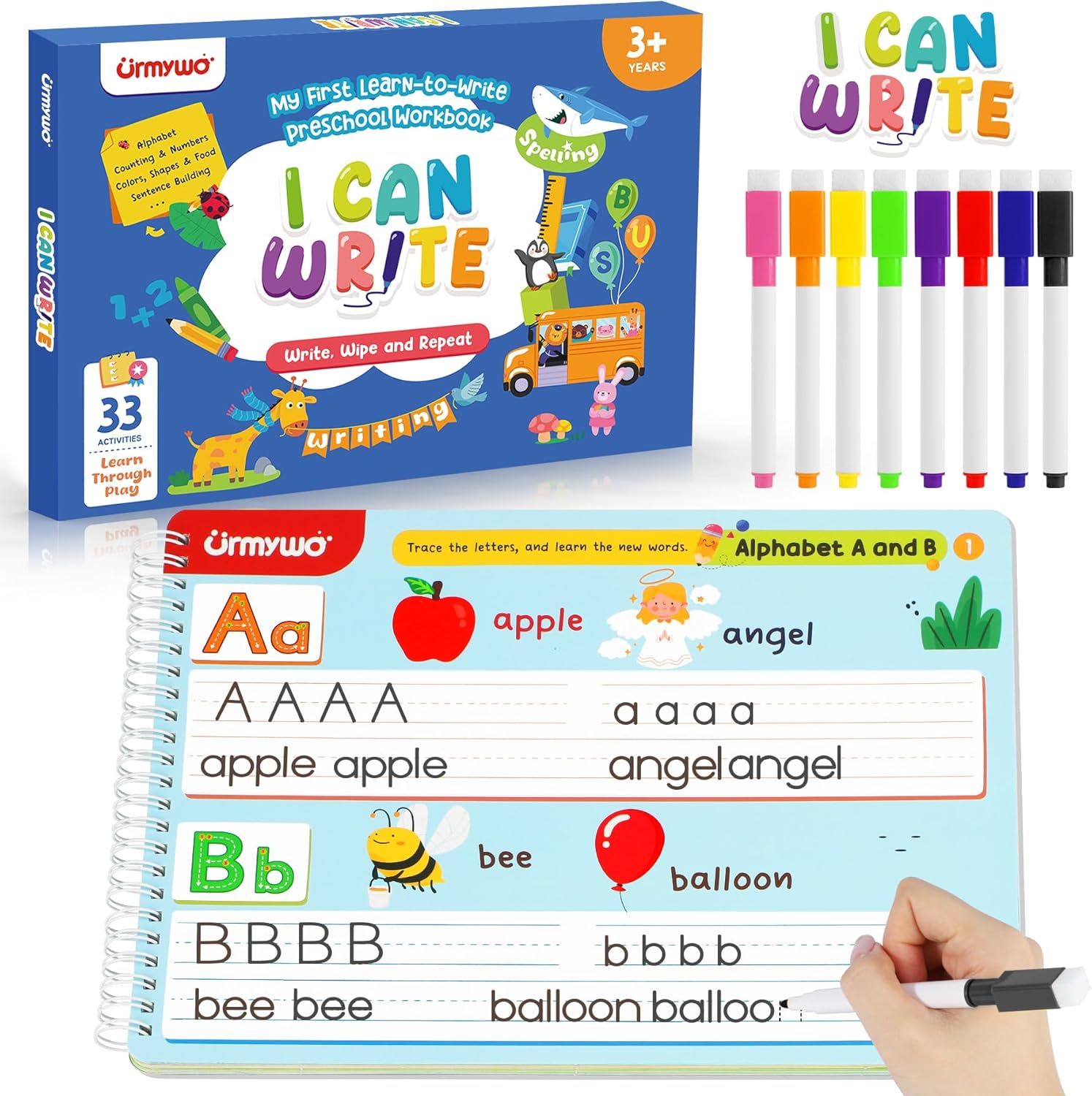 Engage Kids with URMYWO Preschool Workbook: Fun Learning