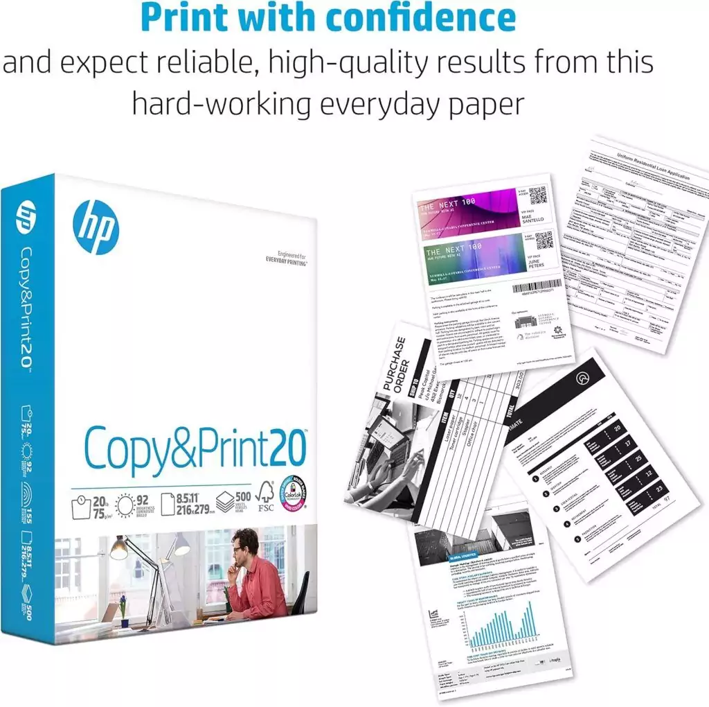 Elevate Prints with HP 92 Bright Printer Paper