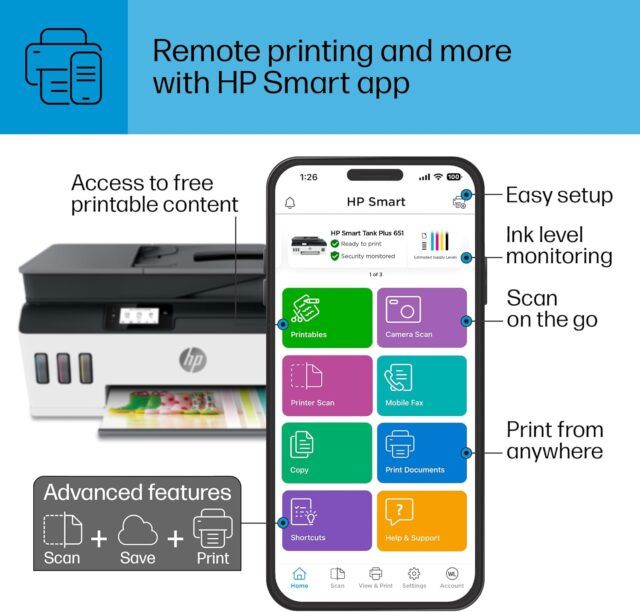 Effortless Printing with HP Smart Tank Plus 651