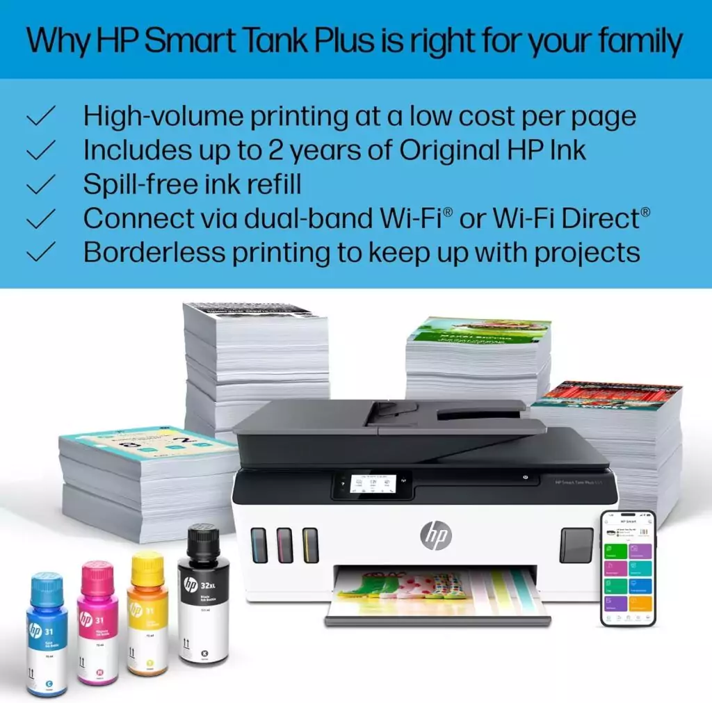 Effortless Printing with HP Smart Tank Plus 651