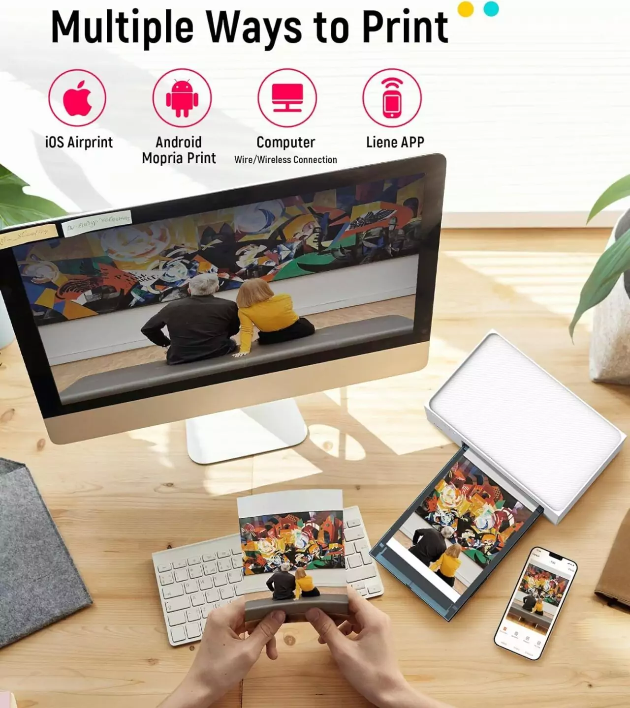 Liene 4x6'' Photo Printer: Portable Printing Perfection