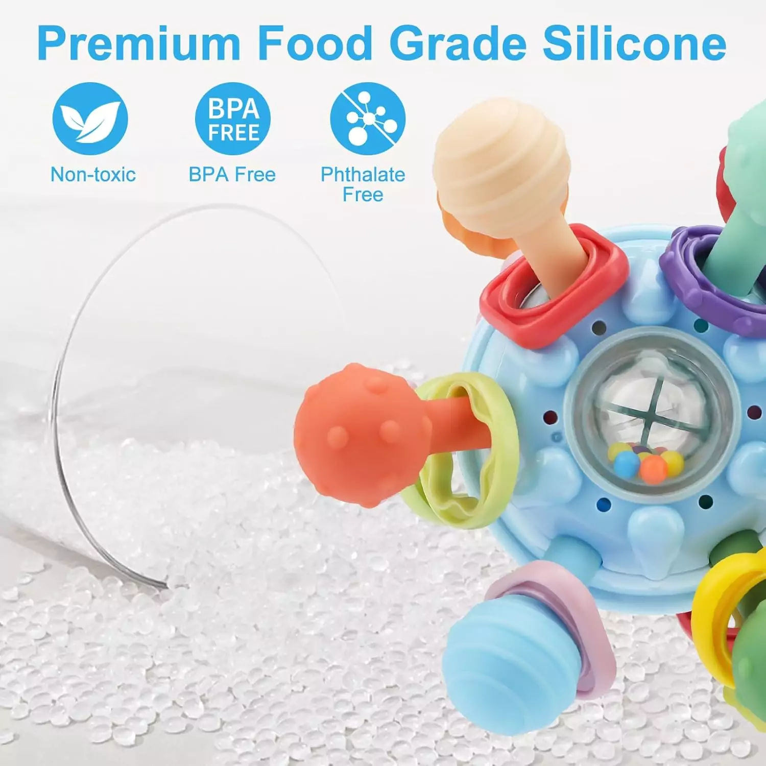 Engage Babies with Montessori Sensory Teething Toy 0-12 Months