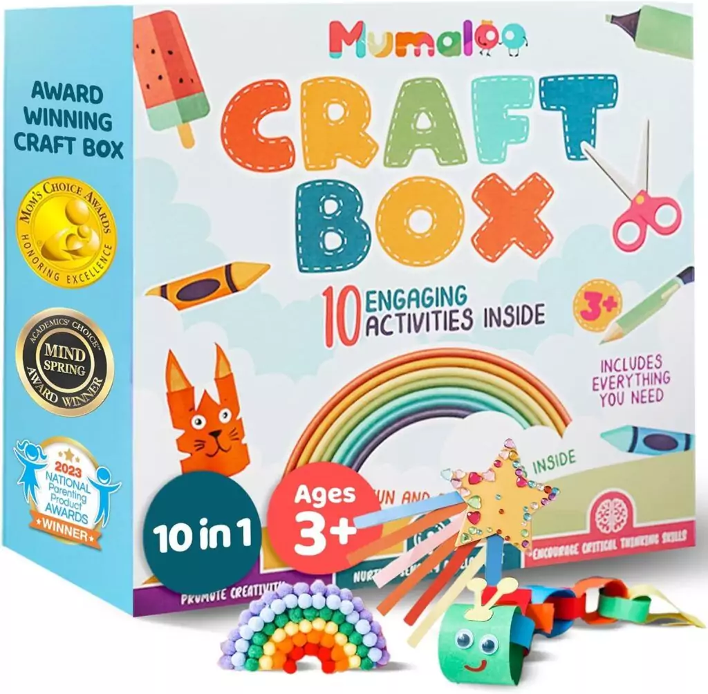 Mumaloo No-Mess Craft Box for Homeschool Kids 4-8