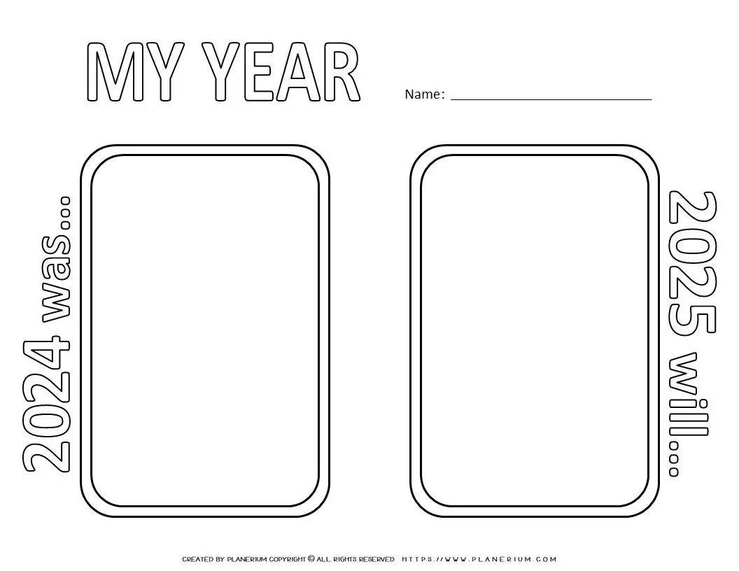 New Year Reflection Template: For Growth & Goal-Setting