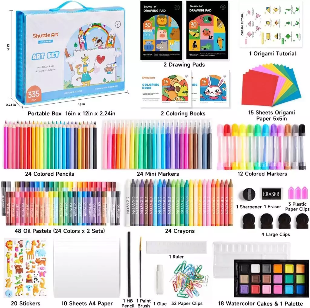 Inspire Creativity with Shuttle Art 335 Kids Art Set