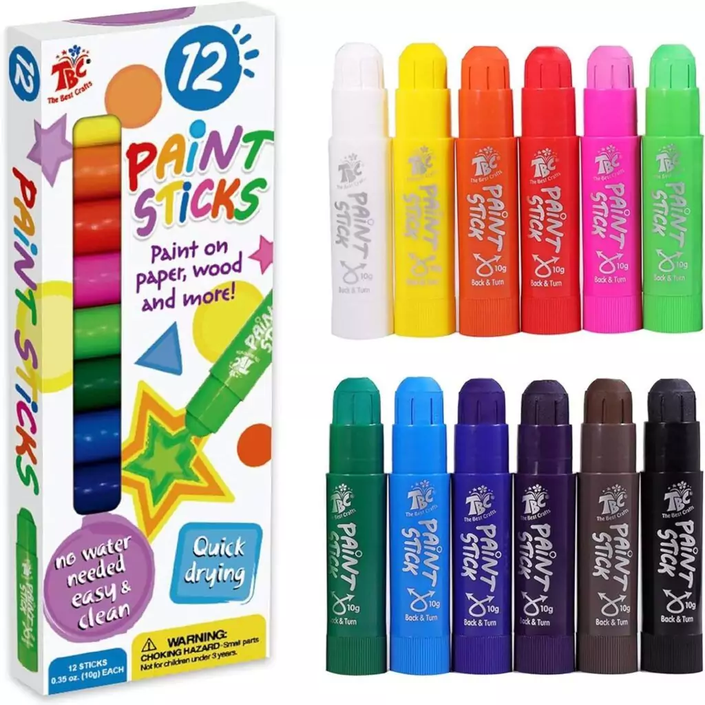 Safe & Vibrant TBC Paint Sticks Perfect for All Ages