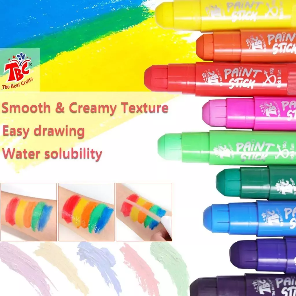 Safe & Vibrant TBC Paint Sticks Perfect for All Ages