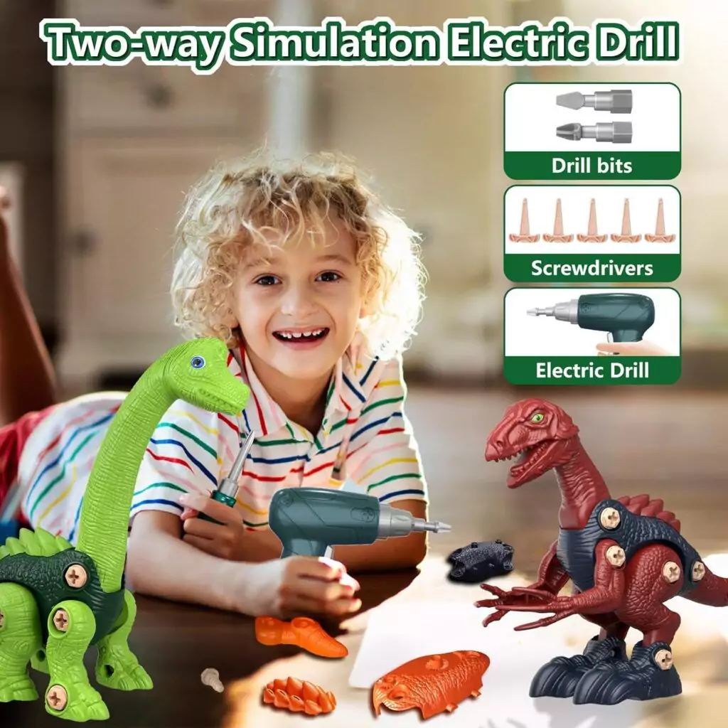 STEM Learning with Jasonwell Dinosaur Building Toys