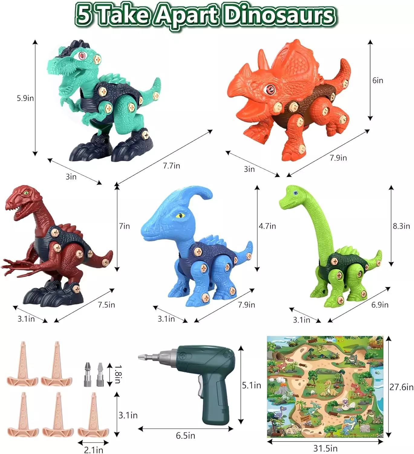STEM Learning with Jasonwell Dinosaur Building Toys