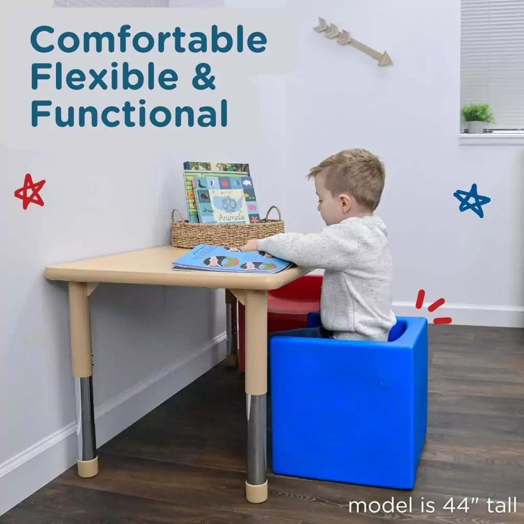 Versatile 3-in-1 Cube Chair for Kids: Classroom Essential