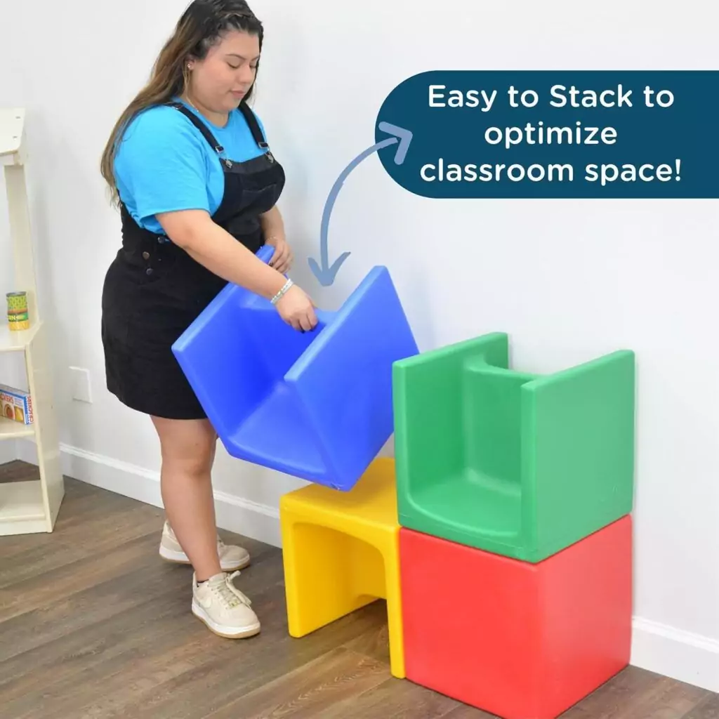 Versatile 3-in-1 Cube Chair for Kids: Classroom Essential