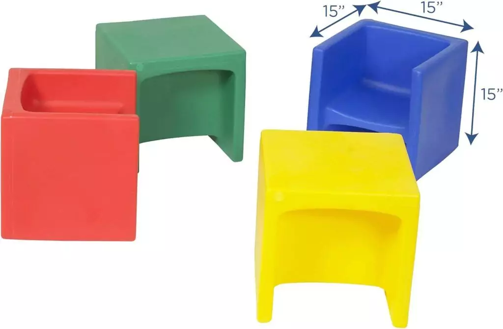 Versatile 3-in-1 Cube Chair for Kids: Classroom Essential