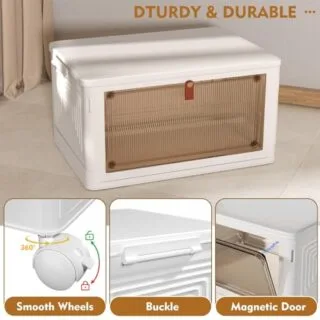 Maximize Space with Stackable Storage Bins on Wheels