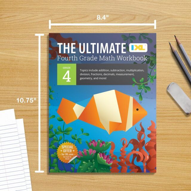 Master 4th Grade Math with IXL Workbook