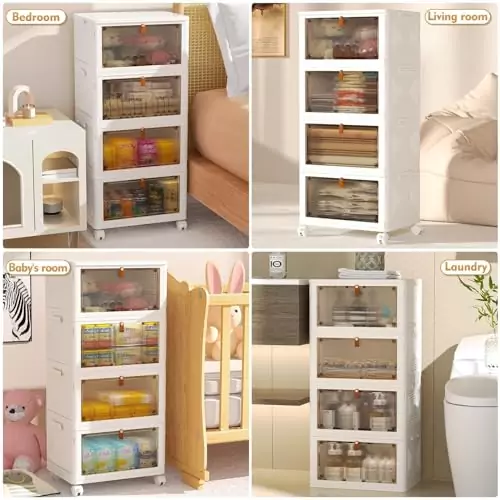Maximize Space with Stackable Storage Bins on Wheels