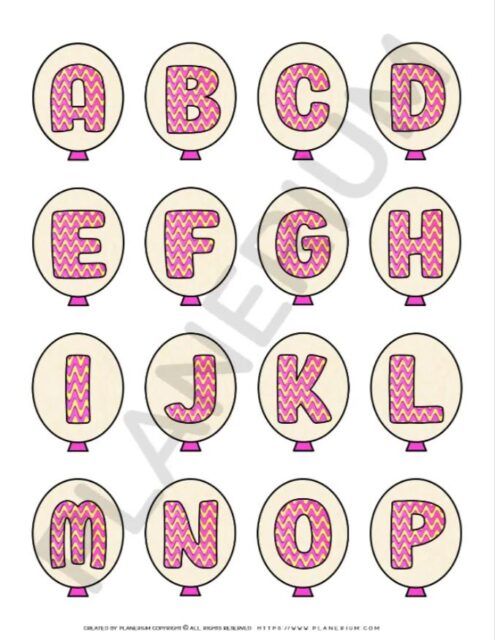 Colorful Alphabet Balloons for Fun Classroom Decor