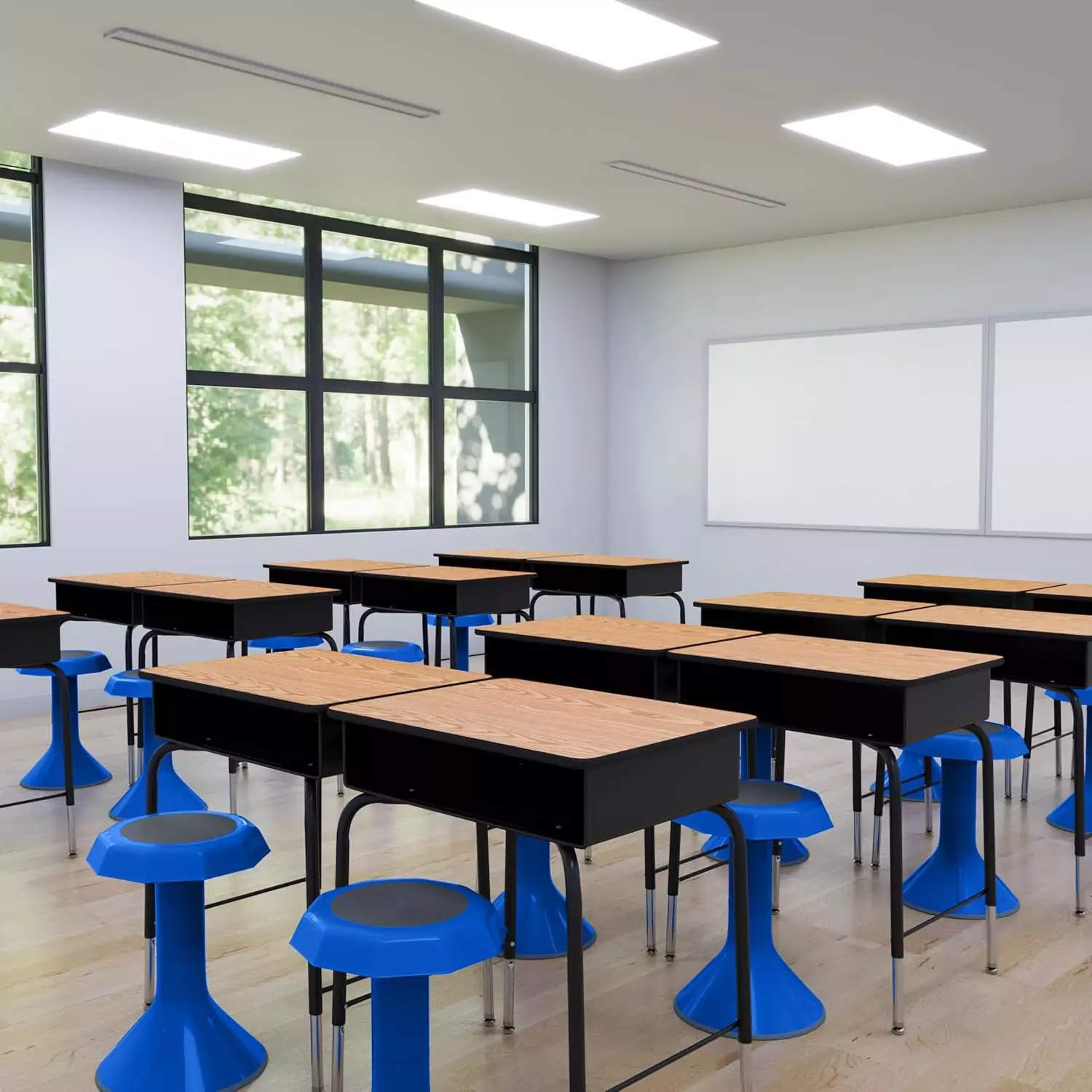 Adjustable Classroom Desk with Storage for Kids