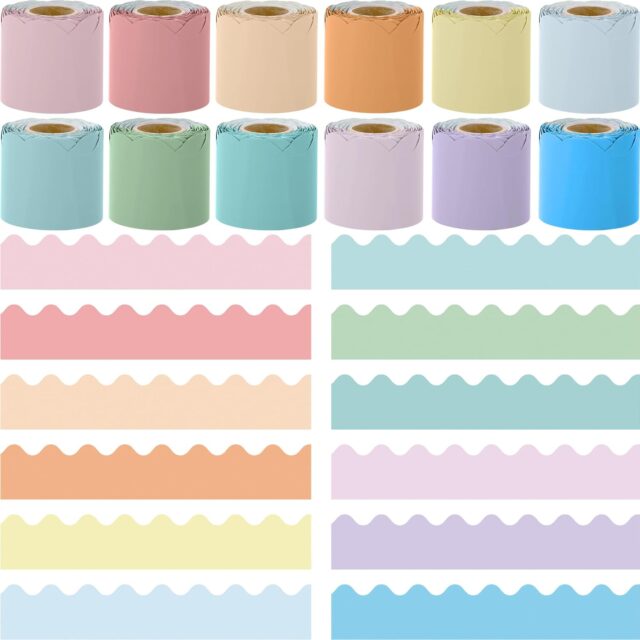 Colorful Macaron Bulletin Board Borders for Classrooms