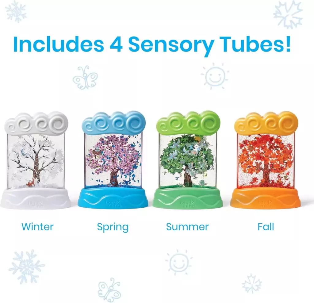 Explore Seasons with Sensory Tubes for Kids 3-5