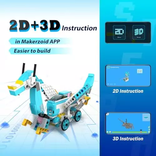 Makerzoid Coding Robot Kit: 200-in-1 Fun for Kids