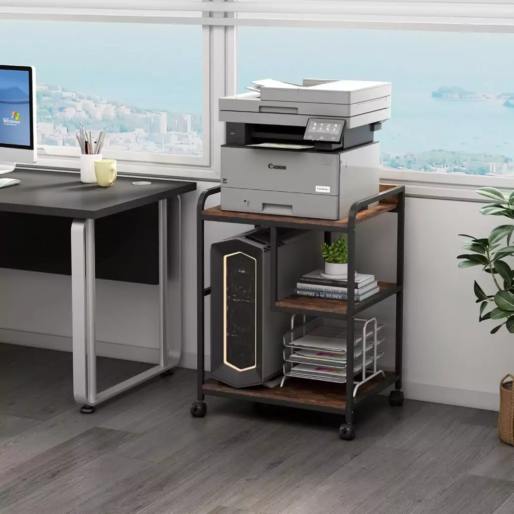 Fannova Large Mobile Printer Stand with Wheels
