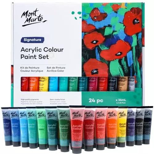 Explore Creativity with Mont Marte Acrylic Paint Set