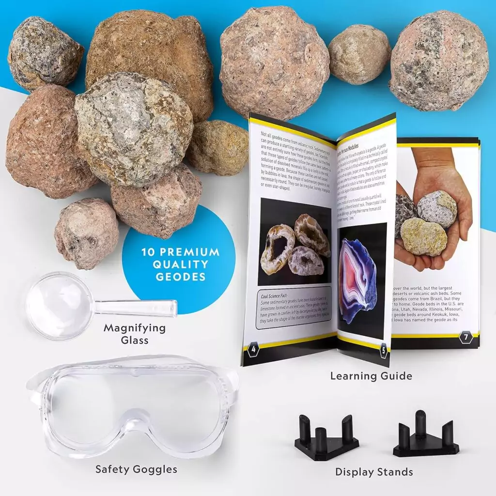 Explore Geology with National Geographic Geode Kit for Kids