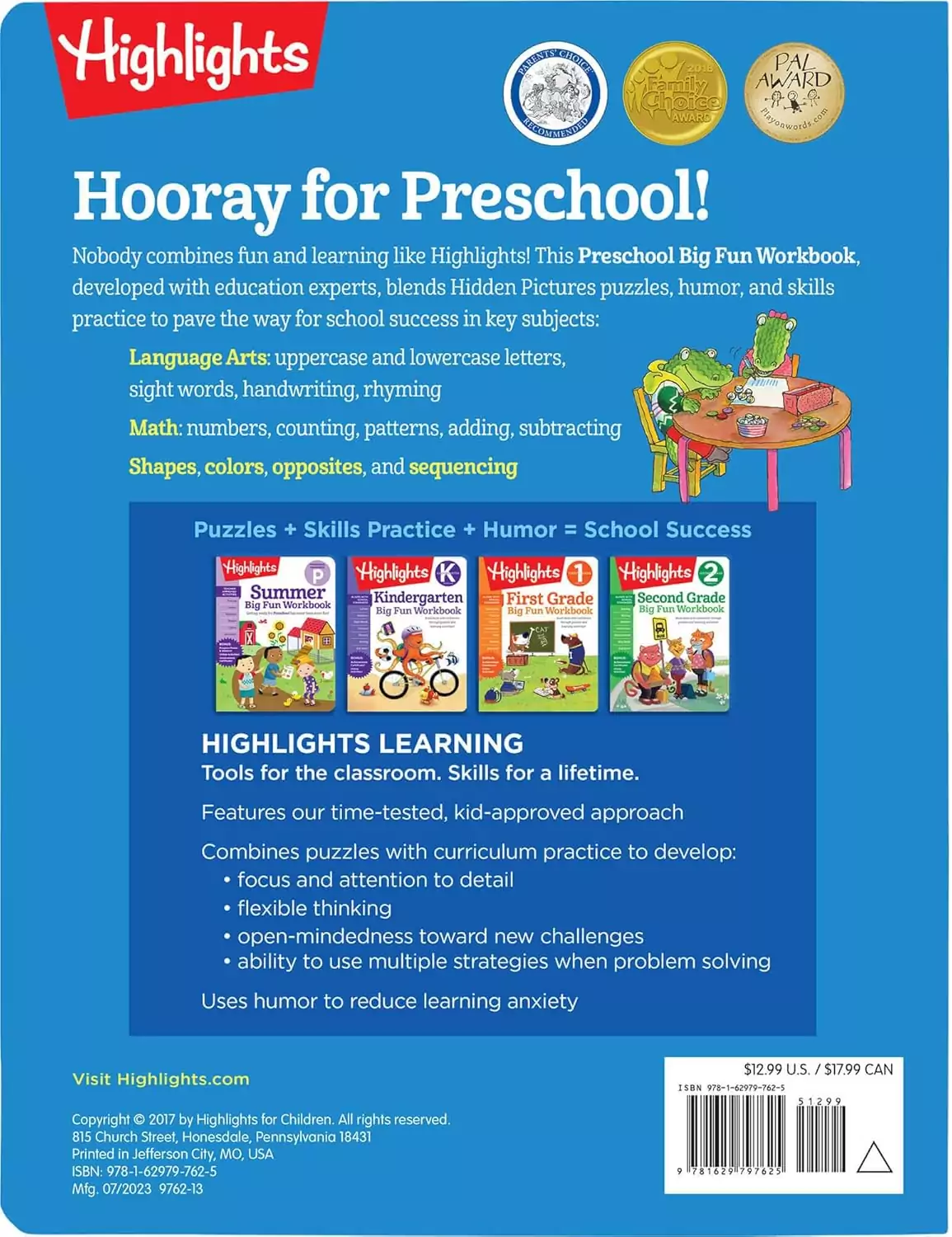 Preschool Big Fun Workbook - Engage in Math and Language