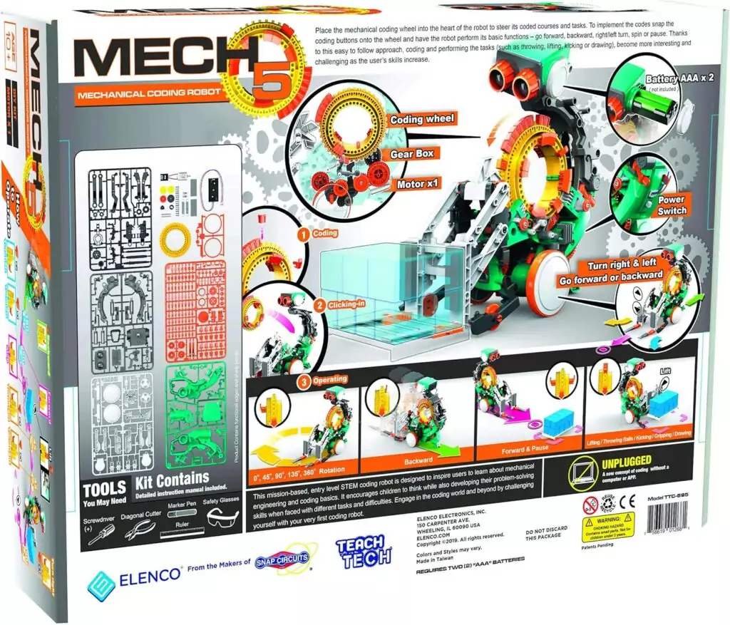 Explore Engineering Fun with Snap Circuits Mech-5 Robot