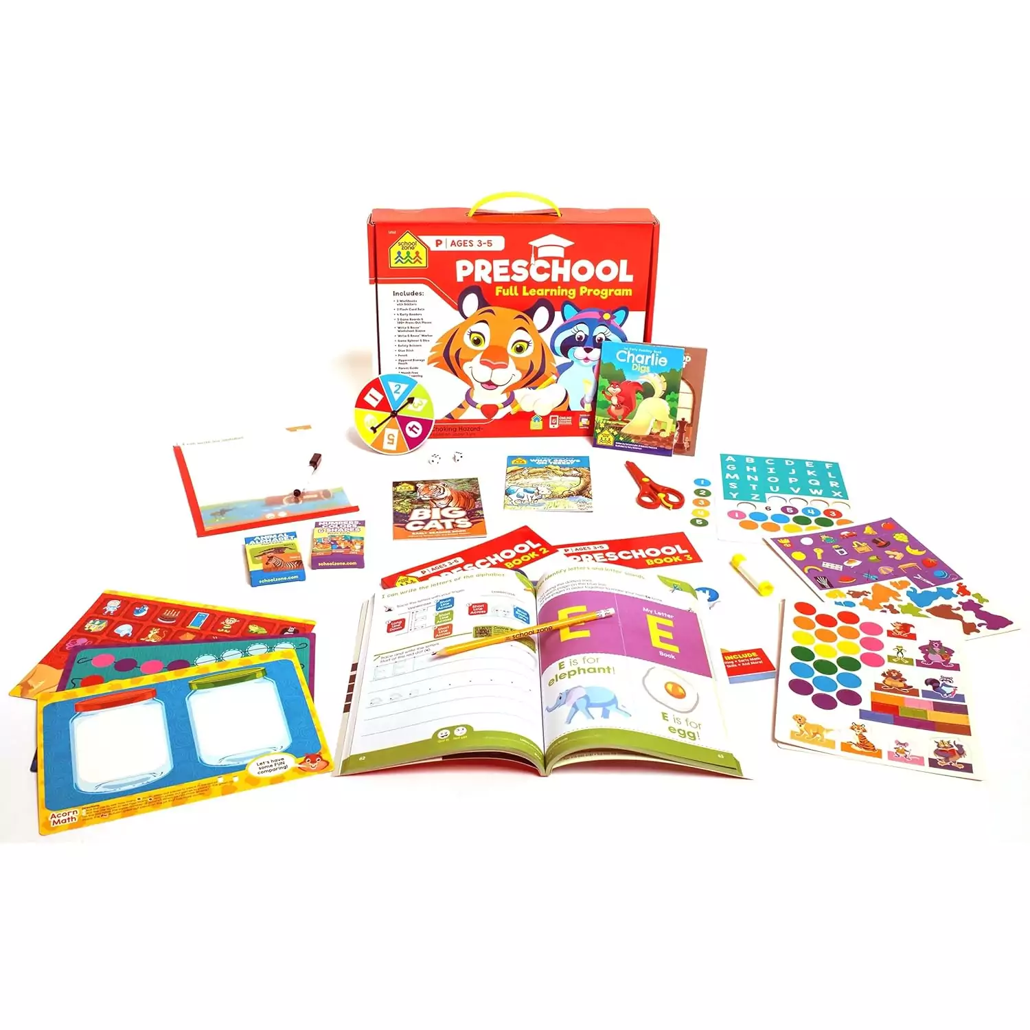 Preschool Learning: School Zone Curriculum Set