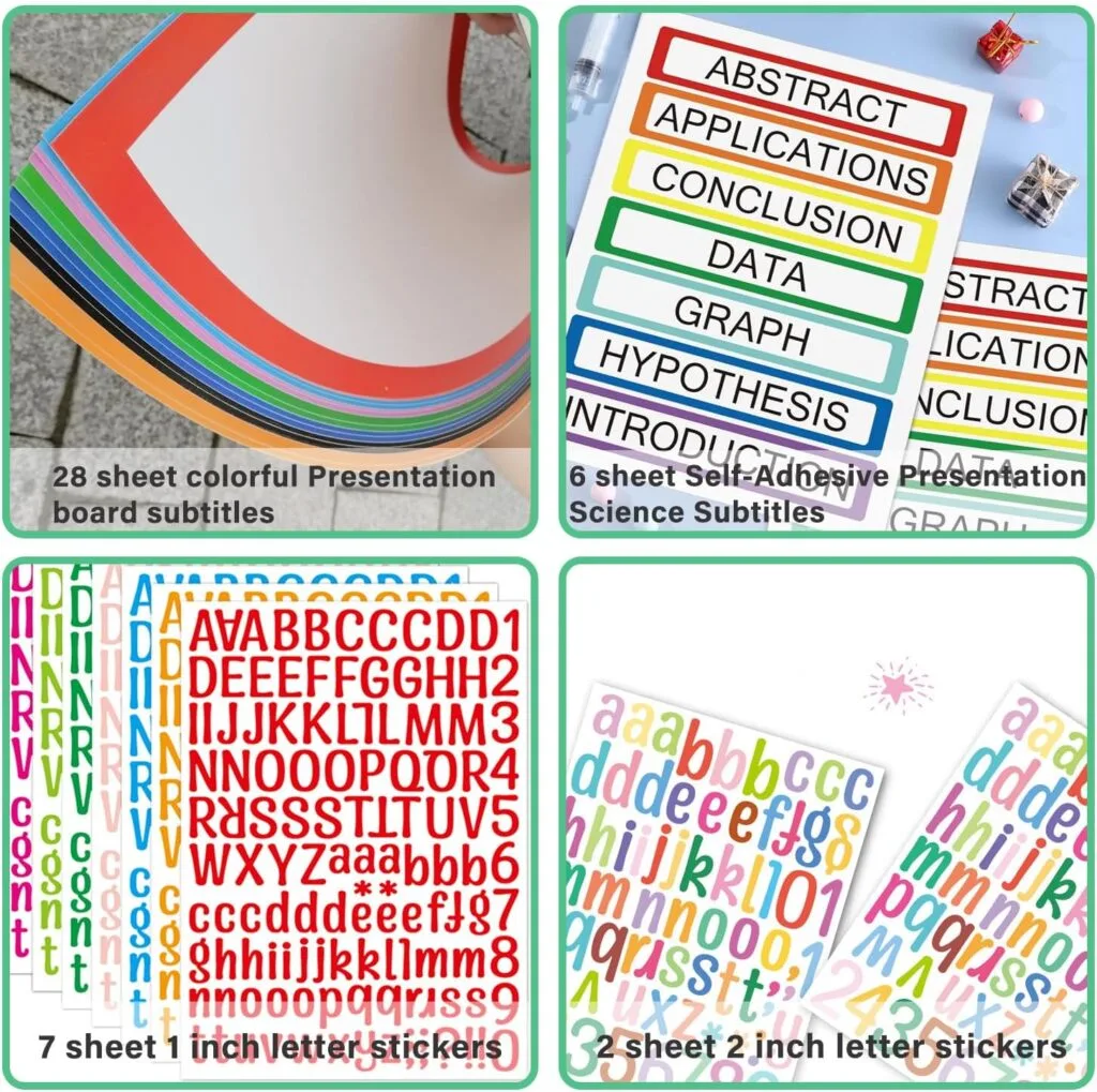 Elevate Projects with 43 Colorful Science Board Sheets