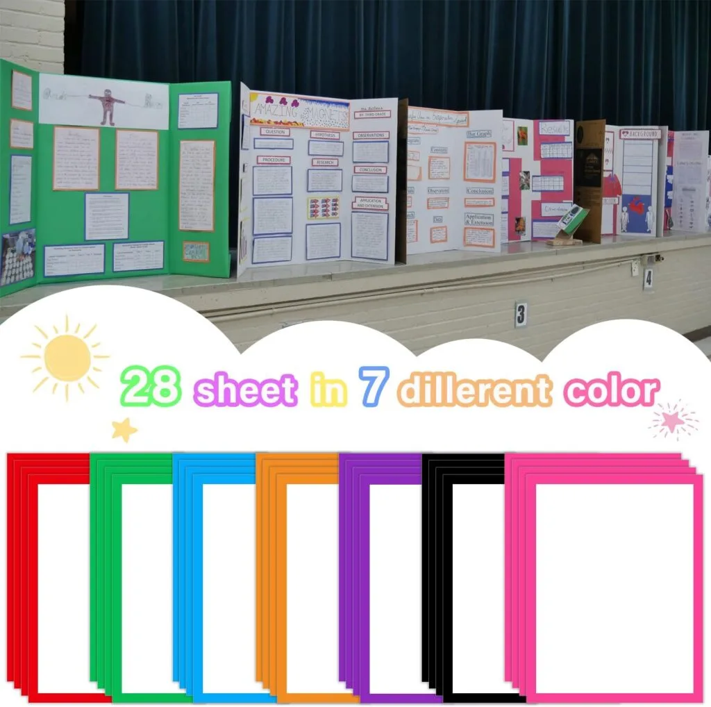 Elevate Projects with 43 Colorful Science Board Sheets