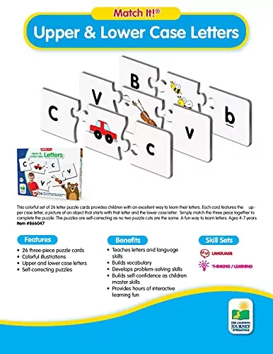 Boost Literacy Confidence with Match It! Alphabet Puzzles
