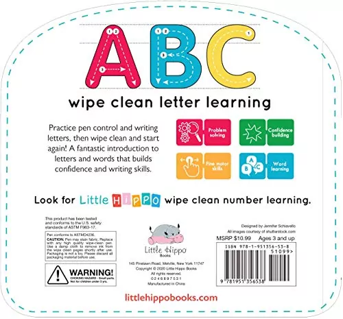 Fun Write & Wipe ABC Book: Interactive Learning for Kids