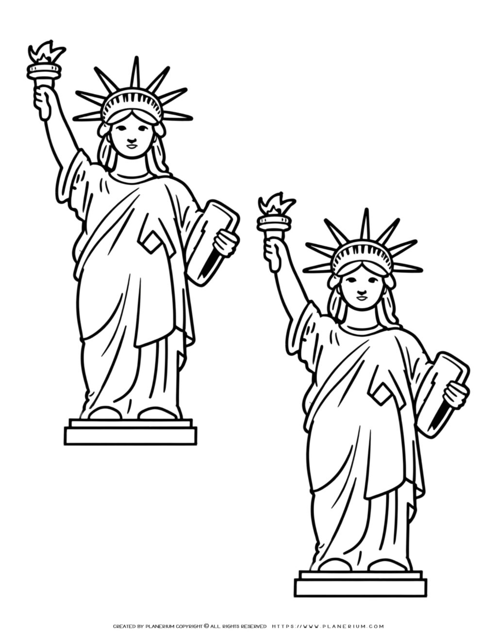 Statue Coloring Pages