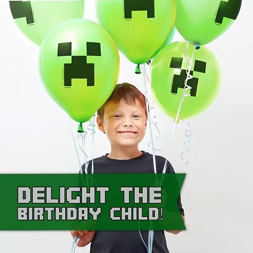 Mega Minecraft Party Set for 16: Easy Setup & Fun