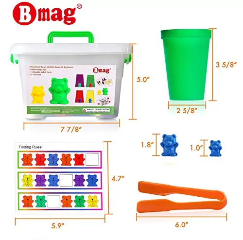 Bmag Counting Bears: Fun STEM Toy for Color Recognition